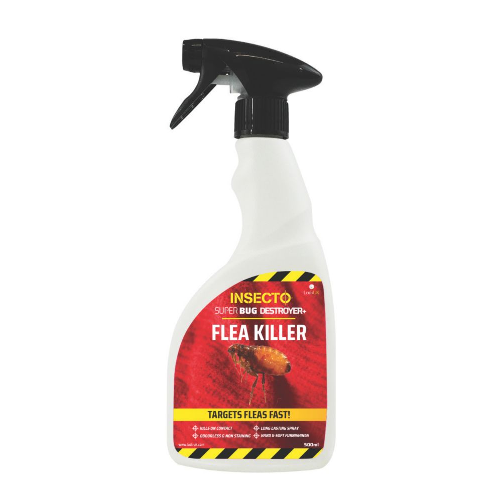 Insecto Flea Insecticide Killer Spray 500ml - Screwfix