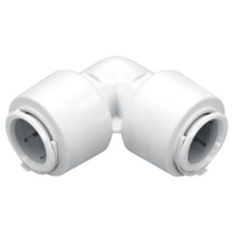 FloPlast FloFit+ Plastic Push-Fit Equal 90° Elbow 28mm - Screwfix