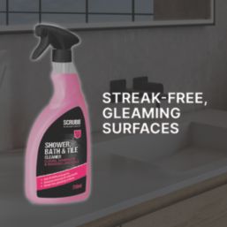 Scrubb Shower, Bath & Tile Cleaner Foaming Spray 750ml - Screwfix