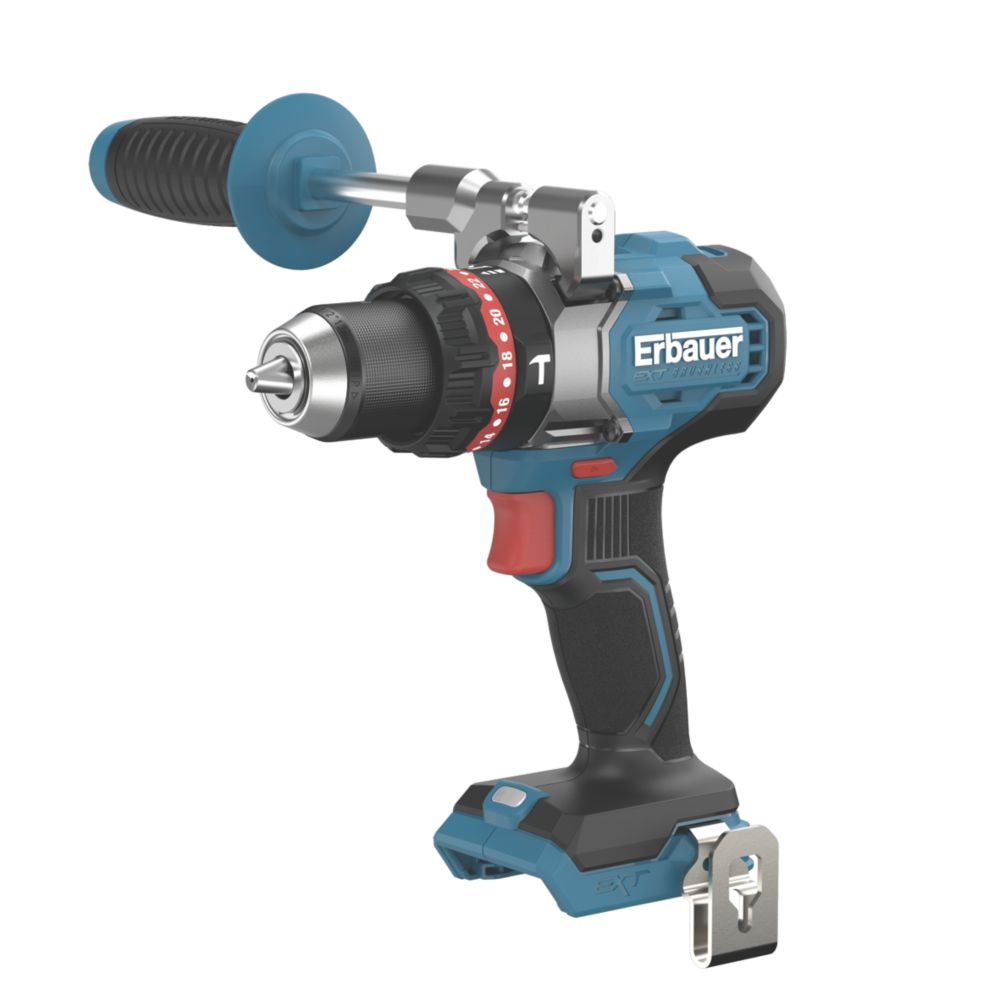 Erbauer ERI1107COM 18V Li-Ion EXT Brushless Cordless Combi Drill - Bare ...