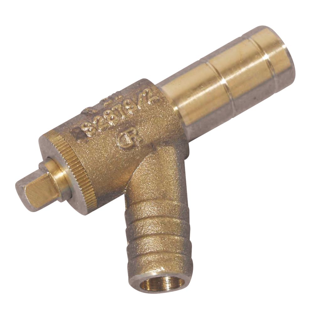 Hep2O Push-Fit Drain Cock 15mm - Screwfix