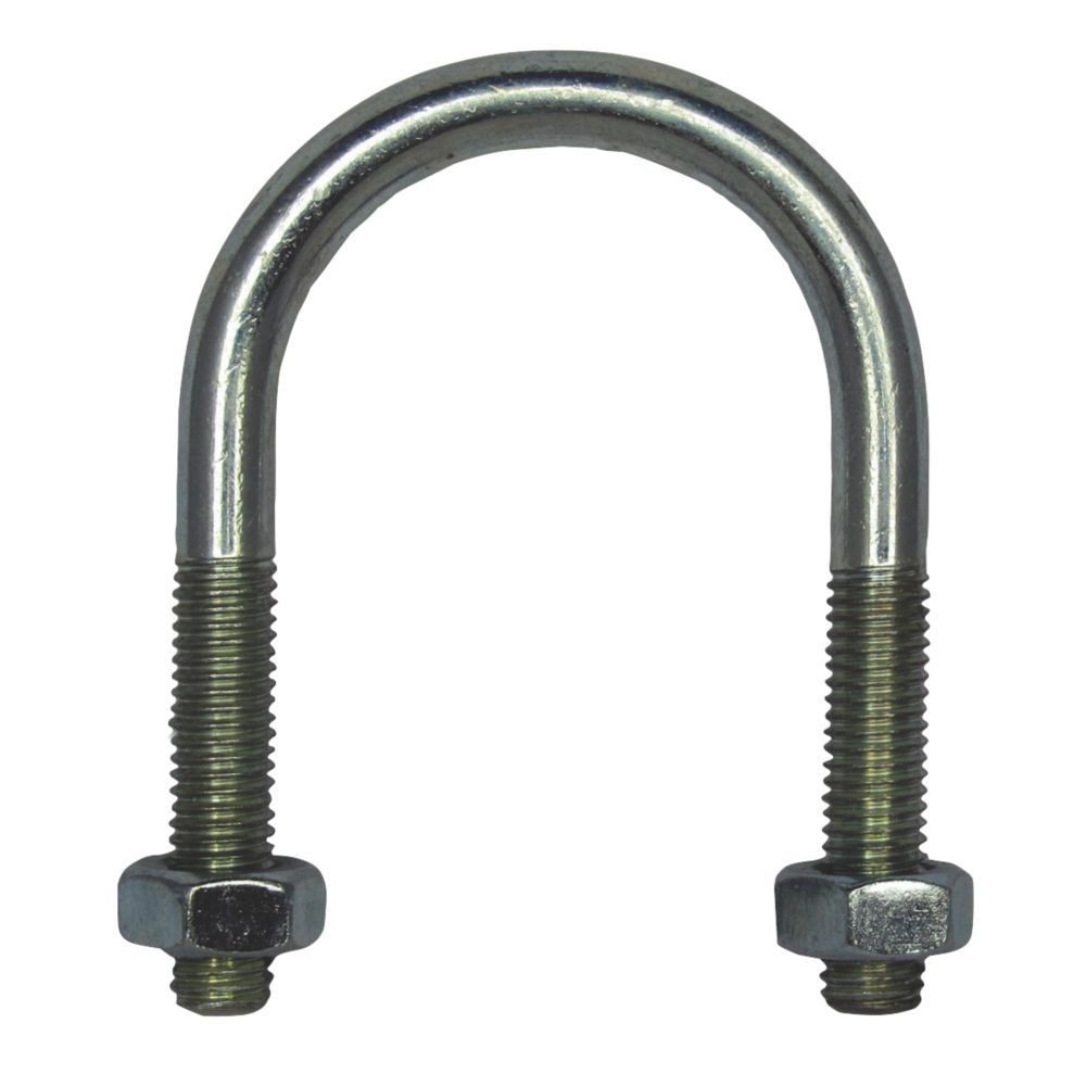 Rawlplug Bright Zinc Plated Steel U Bolt M10 x 100mm Screwfix