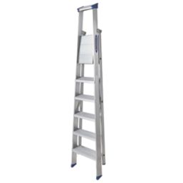 Werner Aluminium 1.9m 6 Step Platform Step Ladder - Screwfix