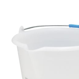 Refina Plastic Gauging Bucket White 12Ltr - Screwfix