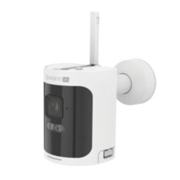 Swann AllSecure4K SWNVW AS4KCAM Rechargeable Battery Operated White Wireless 4K Indoor Outdoor Rectangular Add On CCTV Camera Screwfix