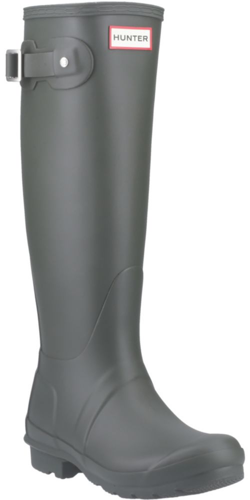 Hunter Original Tall Size 7 Womens Dark Olive Non Safety Wellies - Screwfix