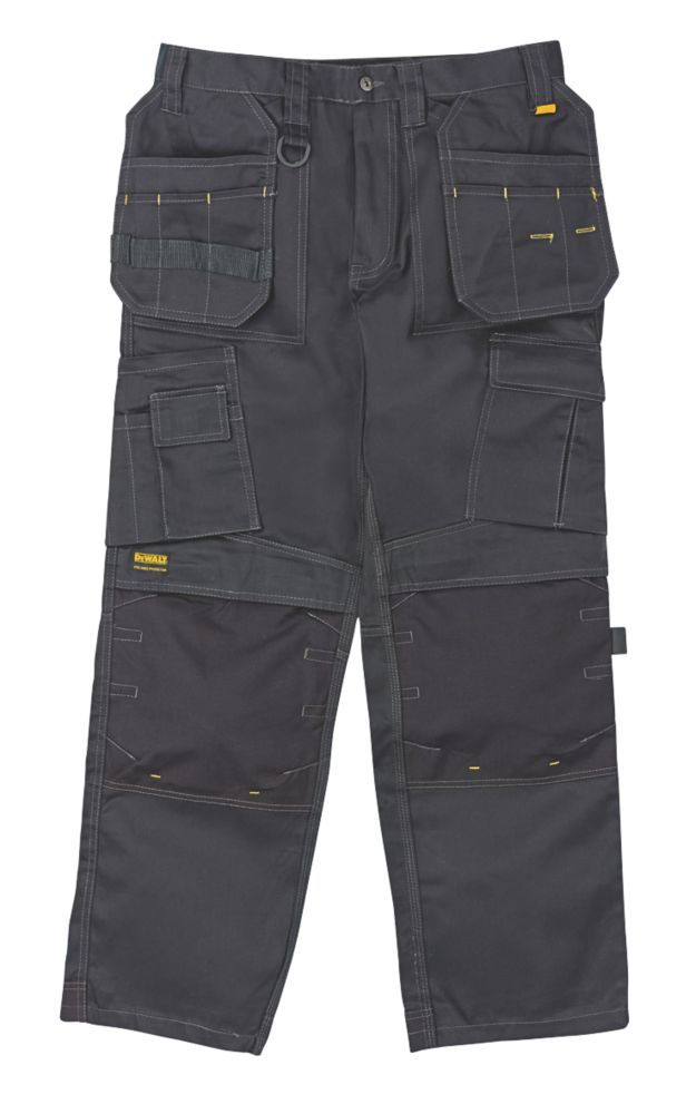 DeWalt Pro Tradesman Trousers Black 30" W 33" L - Screwfix