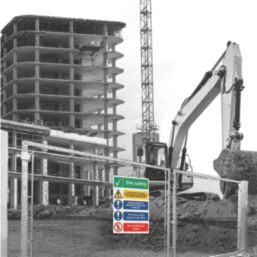 Essentials "Site Safety" Notice Sign 800mm x 600mm - Screwfix