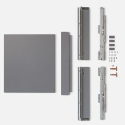 Essentials Soto Standard Drawer Box Matt Grey 600mm - Screwfix