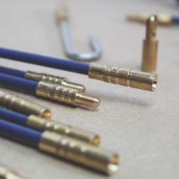 Faithfull 4mm Mini-Flex Cable Access Kit 3.3m 15 Pieces - Screwfix