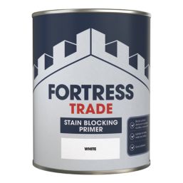 Fortress Trade 750ml White Matt Stain Block Primer - Screwfix