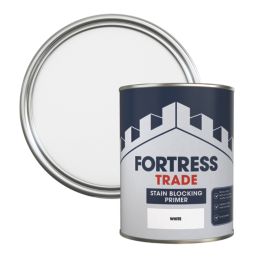 Fortress Trade 750ml White Matt Stain Block Primer - Screwfix