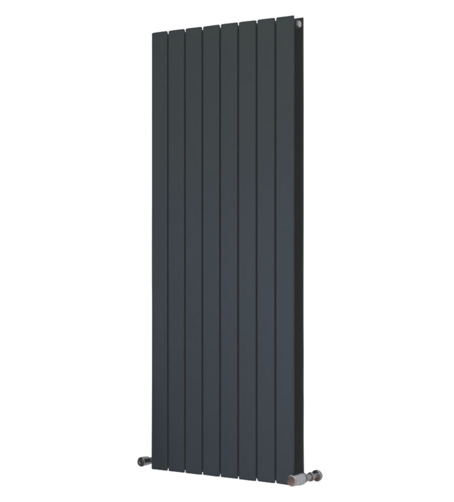 Ximax 1500mm x 595mm 4532BTU Anthracite Vertical Designer Radiator ...