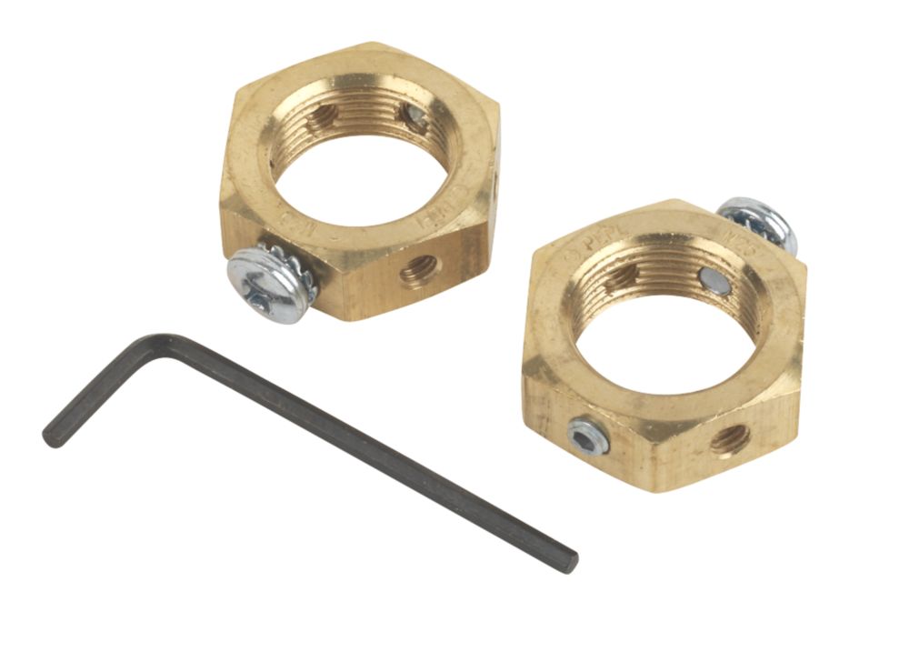 Earthing Nut 25mm 2 Pack | Earthing | Screwfix.com