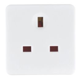 Masterplug 13A Unfused Travel Adaptor White - Screwfix