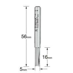 Trend 3/1X1/4TC 1/4" Straight Router Cutter 5mm x 16mm - Screwfix