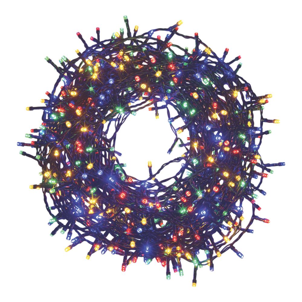 720 LED Indoor & Outdoor Multi Colour String Christmas Lights - Screwfix