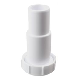 Flomasta Push-Fit Flexible Waste Pipe White 40mm x 330 - 570mm - Screwfix
