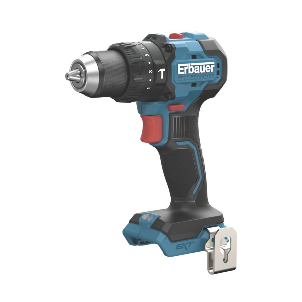 Erbauer ERI1092COM 18V Li-Ion EXT Brushless Cordless Combi Drill - Bare ...