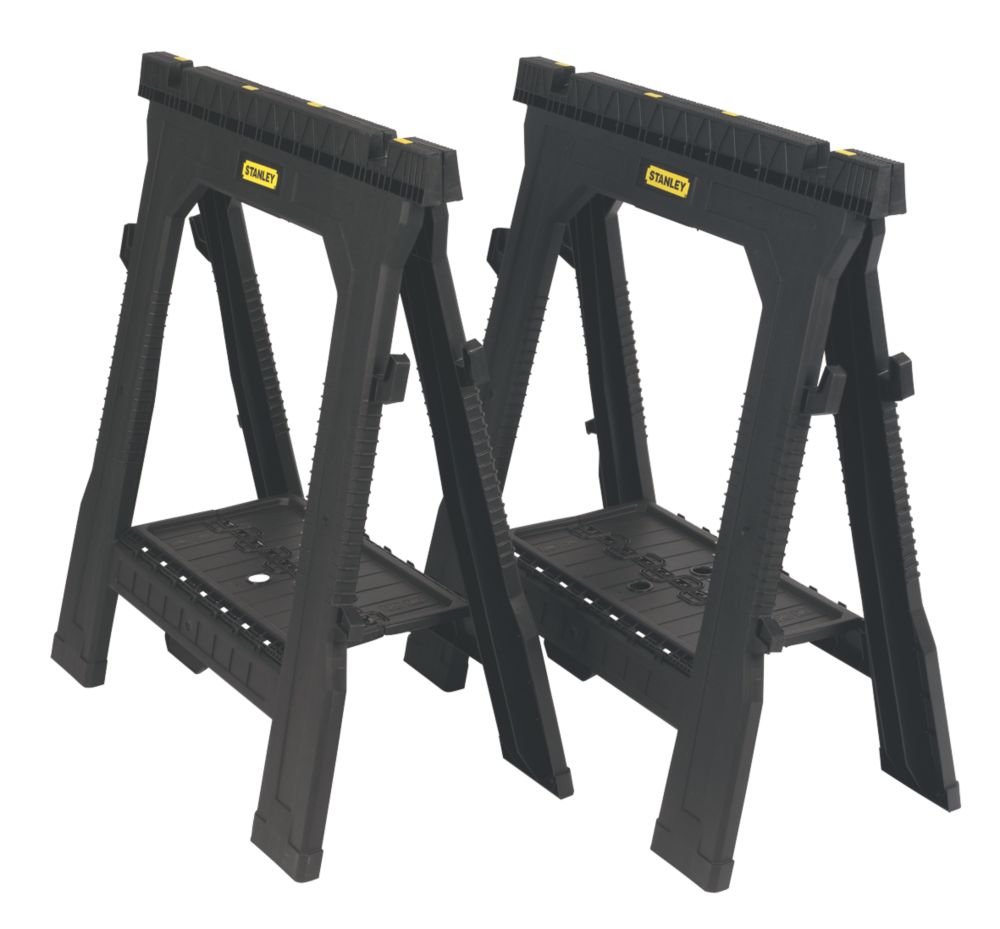 Stanley Folding Saw Horses 69cm 2 Pack