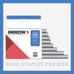 Arrow Heavy Duty Staples Galvanised 12mm x 10mm 5000 Pack - Screwfix