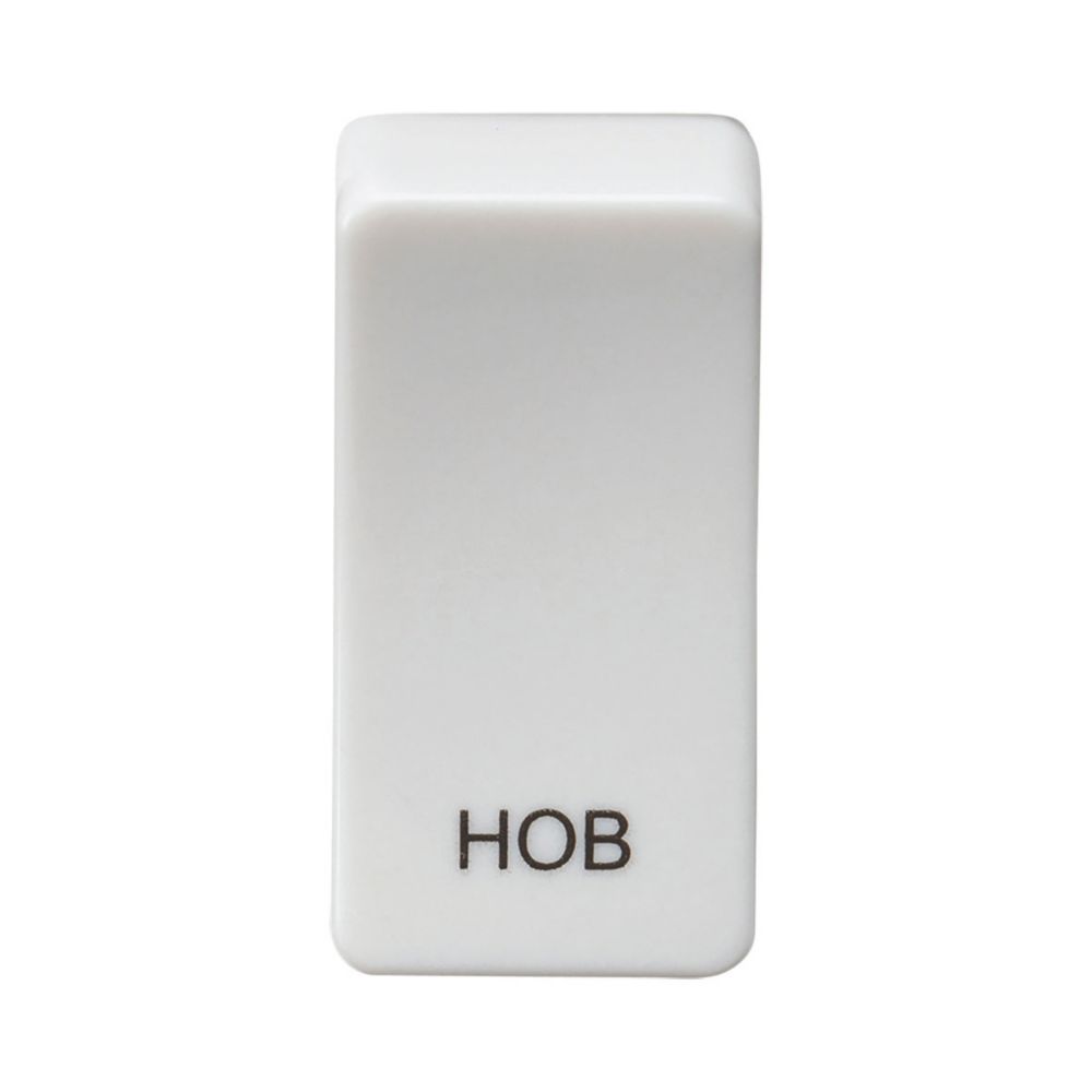 Knightsbridge 'HOB' Switch Cover White - Screwfix