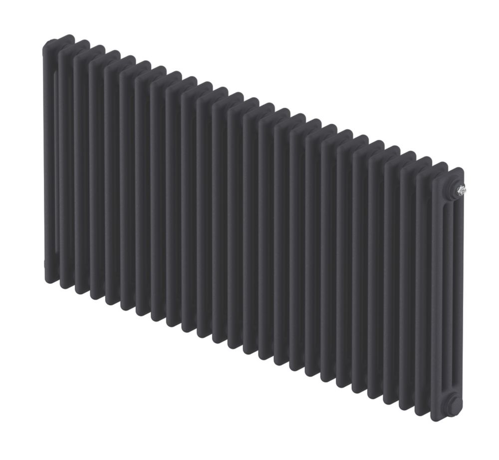 Acova 600mm x 1226mm 5403BTU Blue Night Horizontal 3 Column Radiator ...
