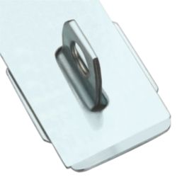 Smith & Locke Hasp & Staple Silver Zinc-Plated 90mm - Screwfix