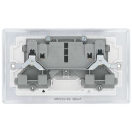 British General Nexus Metal 13A 2-Gang DP Switched Plug Sockets ...
