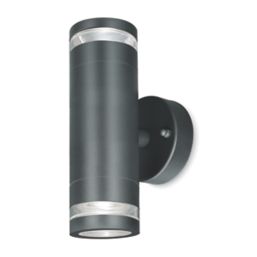 4lite WiZ Marinus Outdoor LED Bi-Directional Wall Light Anthracite Grey ...