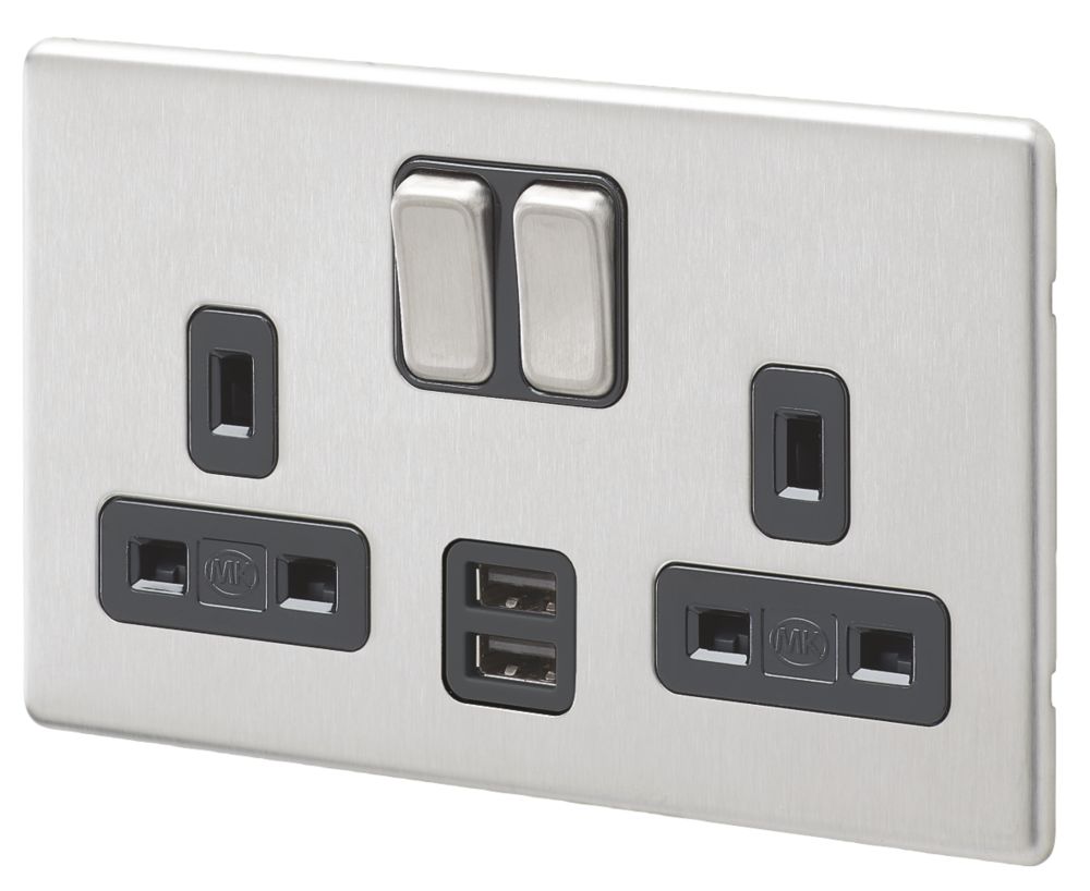 MK USB Sockets | Switches & Sockets | Screwfix.com