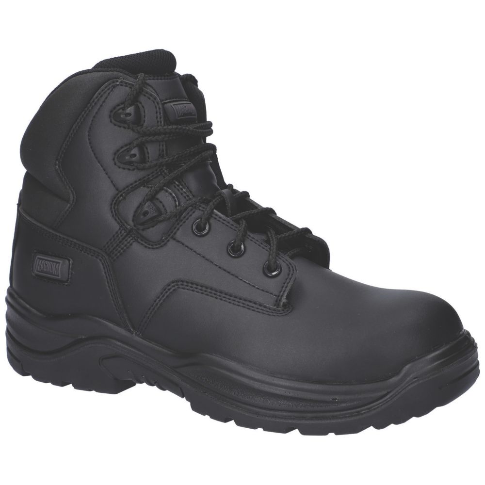 Magnum Precision Sitemaster Size 10 Black Water-Resistant Safety Boots ...