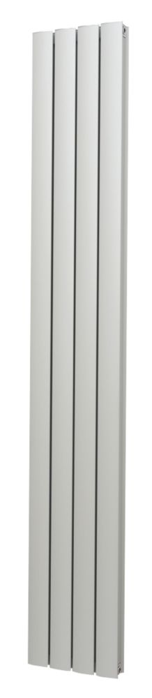 Glow 1800mm x 275mm 3224BTU Matt Chrome Vertical Designer Radiator ...