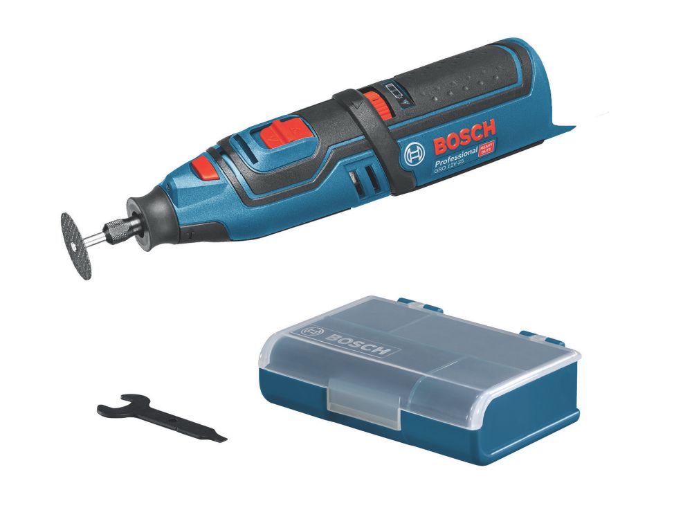 Bosch GRO 12V-35 12V Li-Ion CoolPack Brushless Cordless Rotary Tool ...