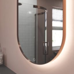 Sensio Nebula Oval Illuminated Bathroom Mirror Bronze With 2016lm LED ...