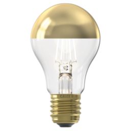 Calex Mirror Gold E27 A60 LED Light Bulb 180lm 4W 3 Pack - Screwfix