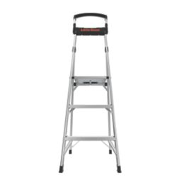 Little Giant Aluminium 1.5m 3 Step Platform Step Ladder With Handrail ...
