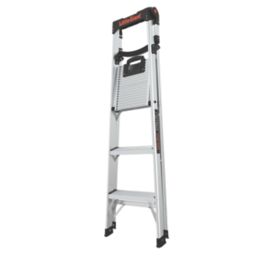 Little Giant Aluminium 1.5m 3 Step Platform Step Ladder With Handrail ...