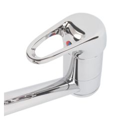 Swirl Tirso Single Lever Mono Mixer Kitchen Tap Chrome - Screwfix