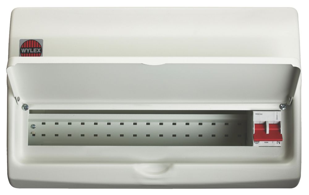 Wylex NMX 22-Module 20-Way Part-Populated Main Switch Consumer Unit ...
