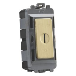 Knightsbridge 20AX Grid SP Emergency Lighting Test Key Switch Brushed ...