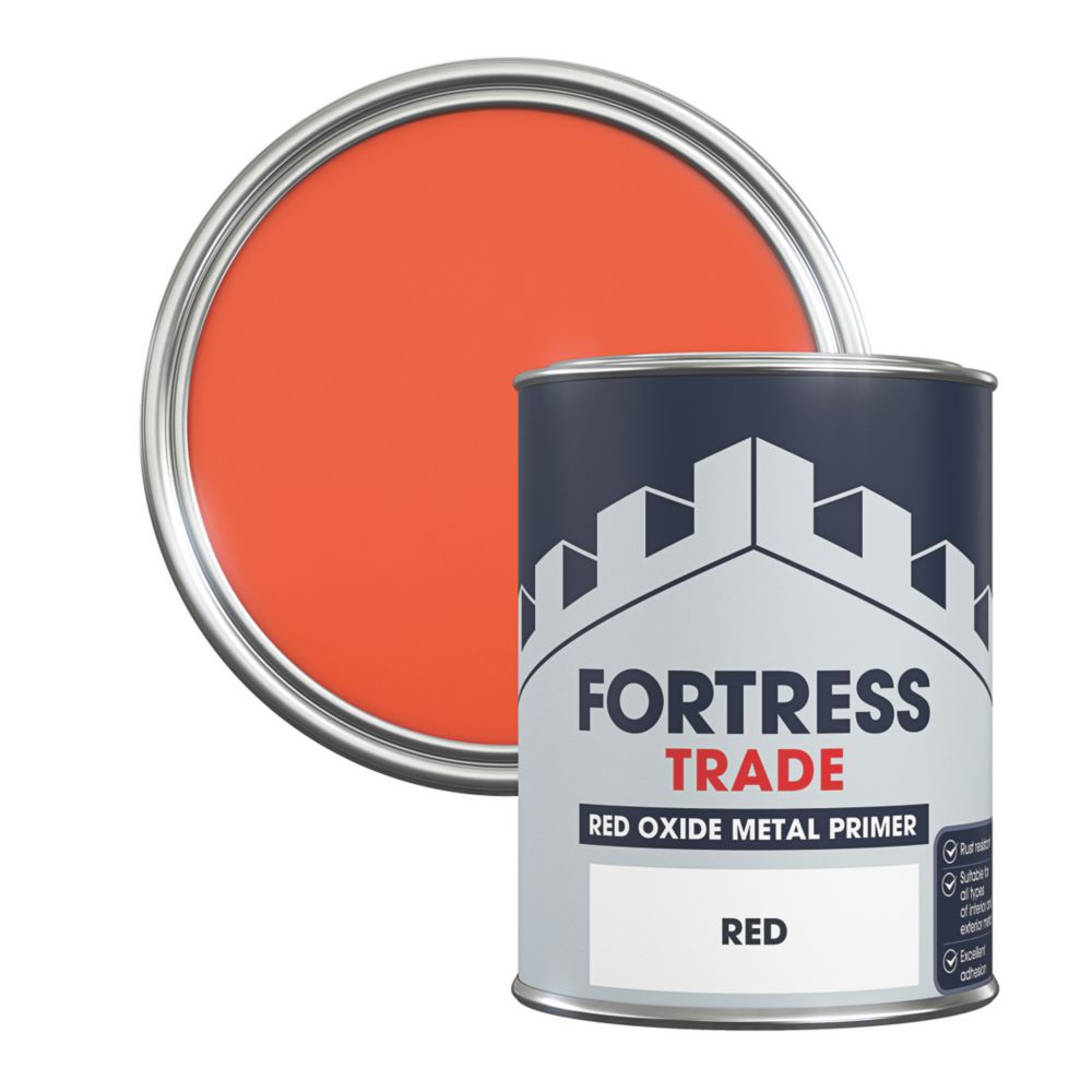 Fortress Trade 250ml Red Oxide Metal Primer - Screwfix
