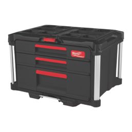 Milwaukee Packout 2 + 1 Drawer Tool Box 16.2" - Screwfix