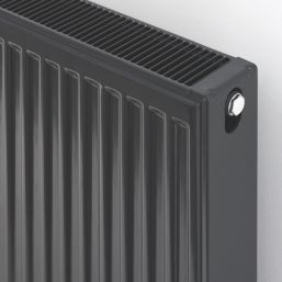 Time 600mm x 600mm 3831BTU Anthracite Type 22 Convector Radiator - Screwfix