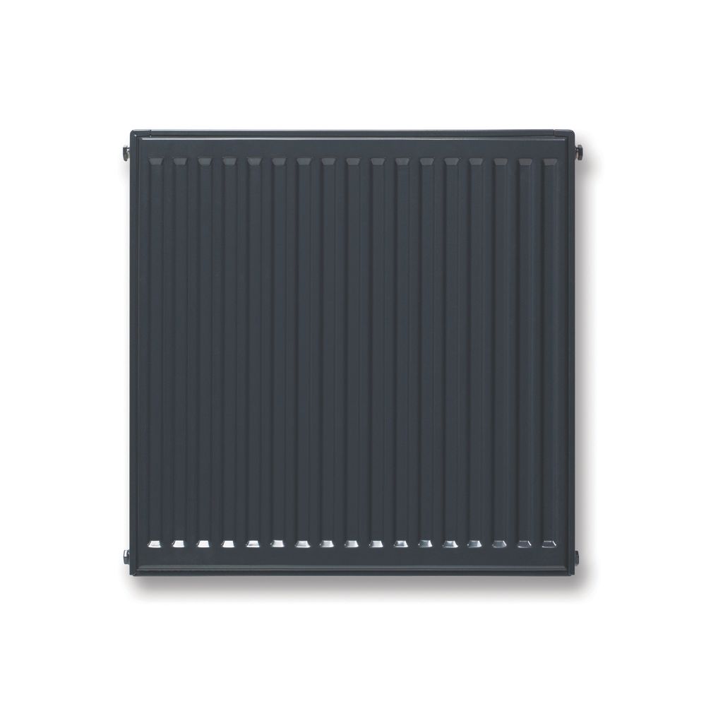 Time 600mm x 600mm 3831BTU Anthracite Type 22 Convector Radiator - Screwfix
