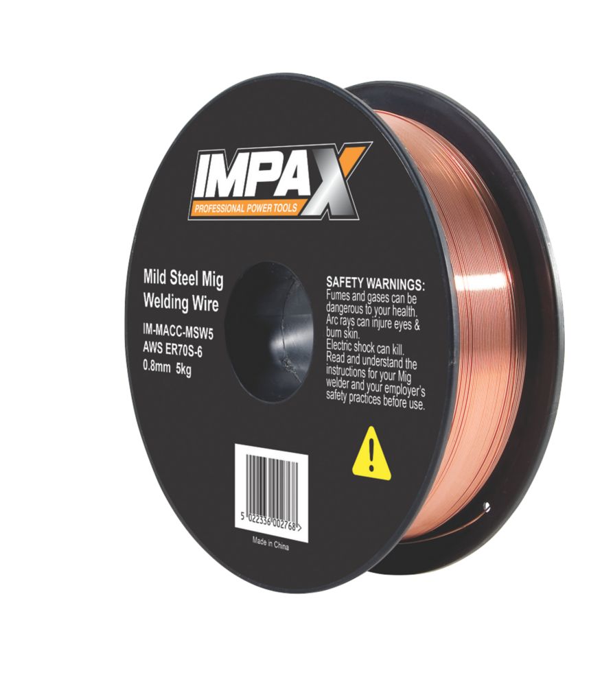 IMPAX MIG Welding Wire 5kg 0.8mm - Screwfix