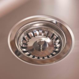 ETAL Sink Strainer Waste Chrome 90mm - Screwfix