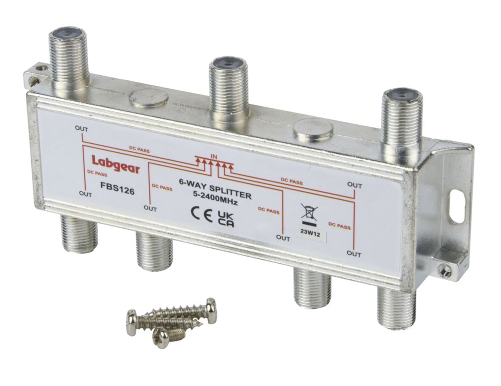 Labgear 6-Way Splitter - Screwfix