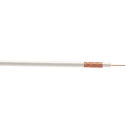 Time GT100 White 1-Core Round Coaxial Cable 100m Drum - Screwfix