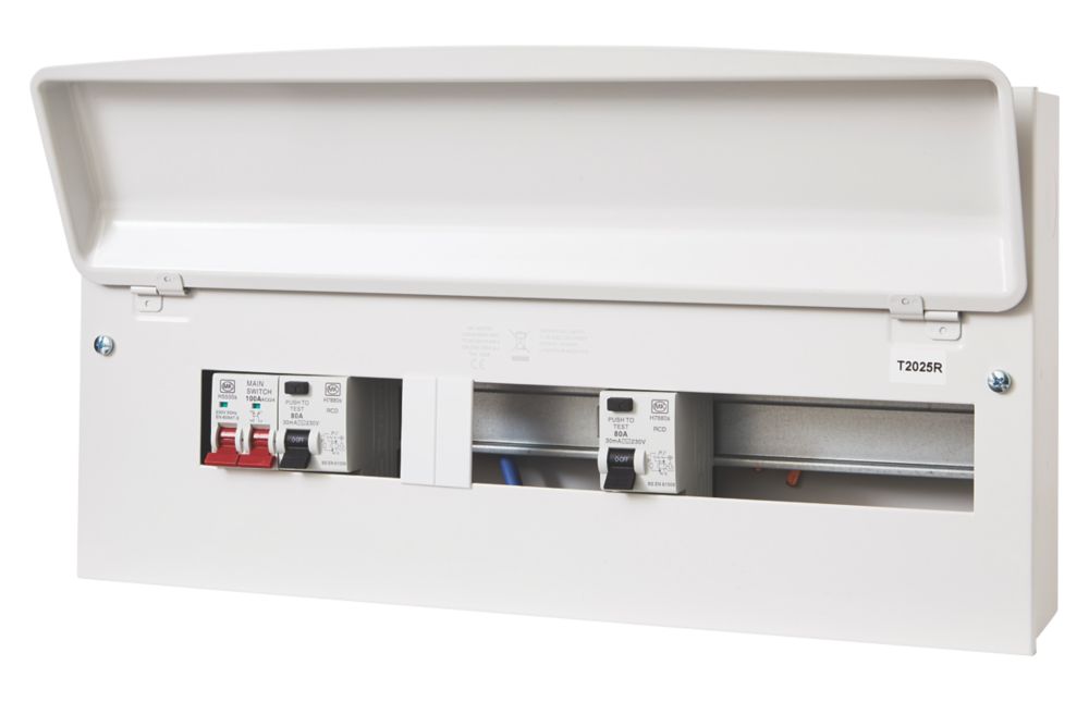 MK Sentry 21-Module 15-Way Part-Populated Dual RCD Consumer Unit ...